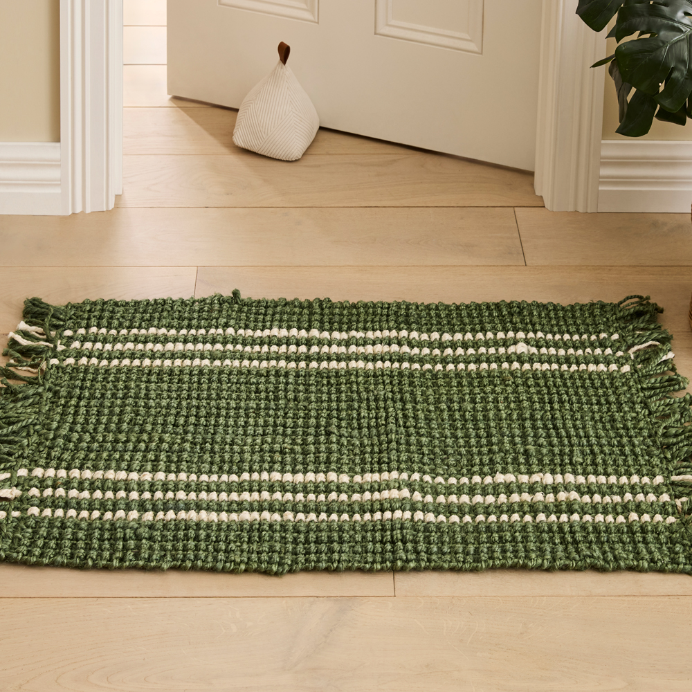 Forest Chunky Jute Stripe Indoor Mat | Adairs