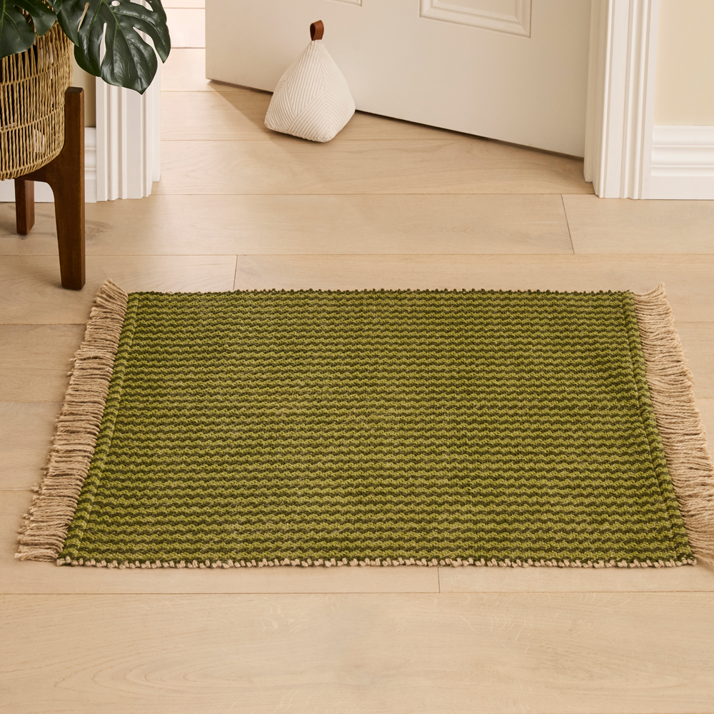 Huxley Green Indoor Mat | Adairs