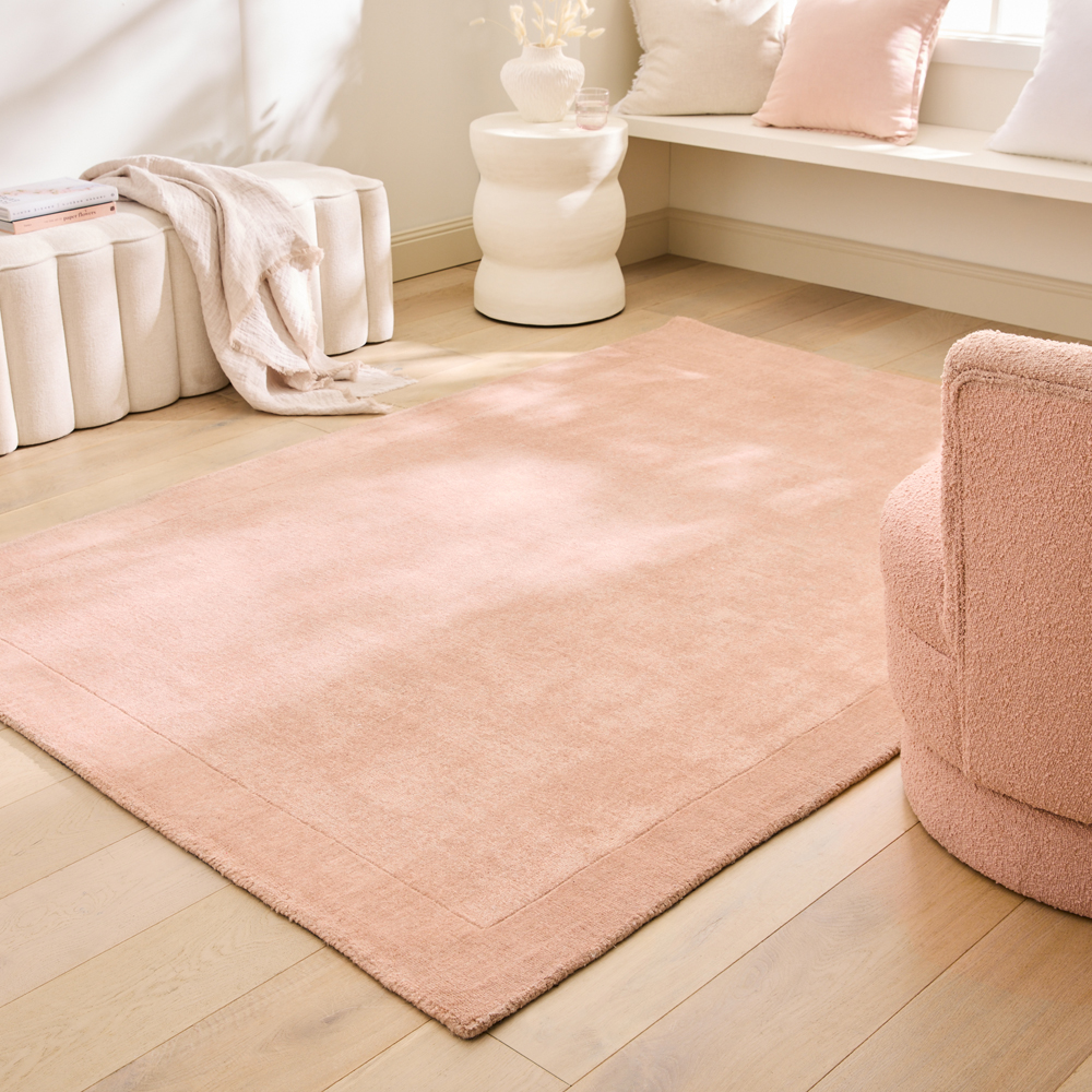 Camille Blush Rug | Adairs