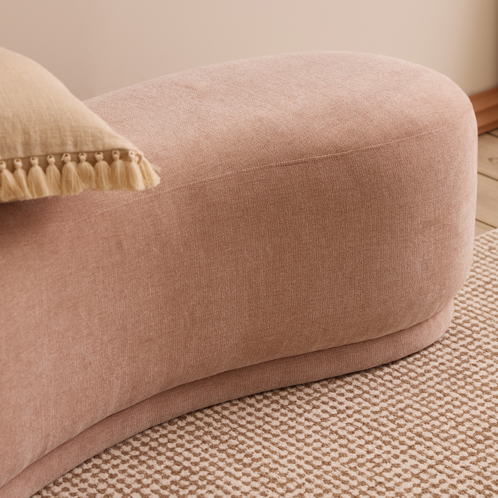 Kidney Blush Bench Seat | Adairs
