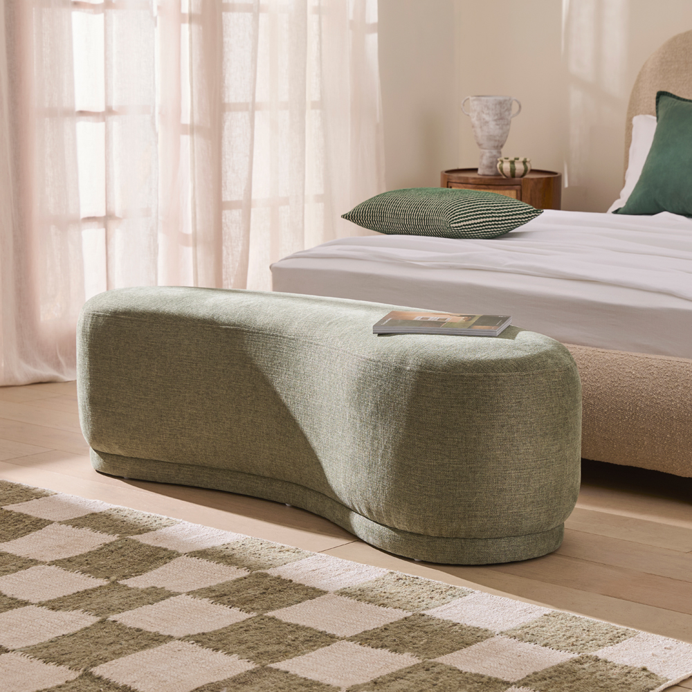 Kidney Sage Bench Seat | Adairs
