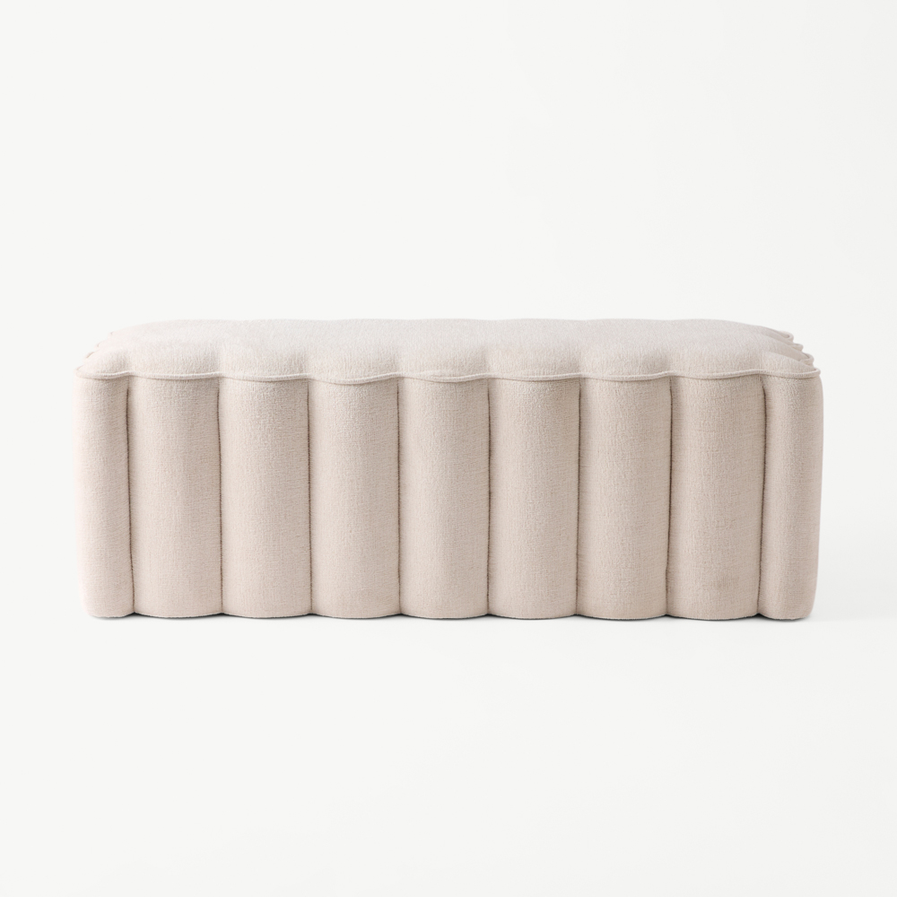 Della Vanilla Bench Seat | Adairs