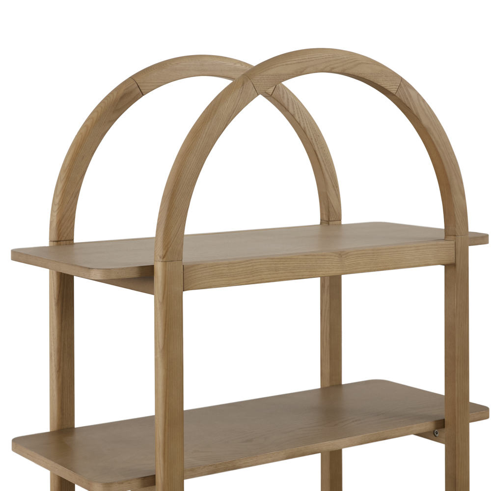 Lunar Oak 5 Tier Bookshelf | Adairs