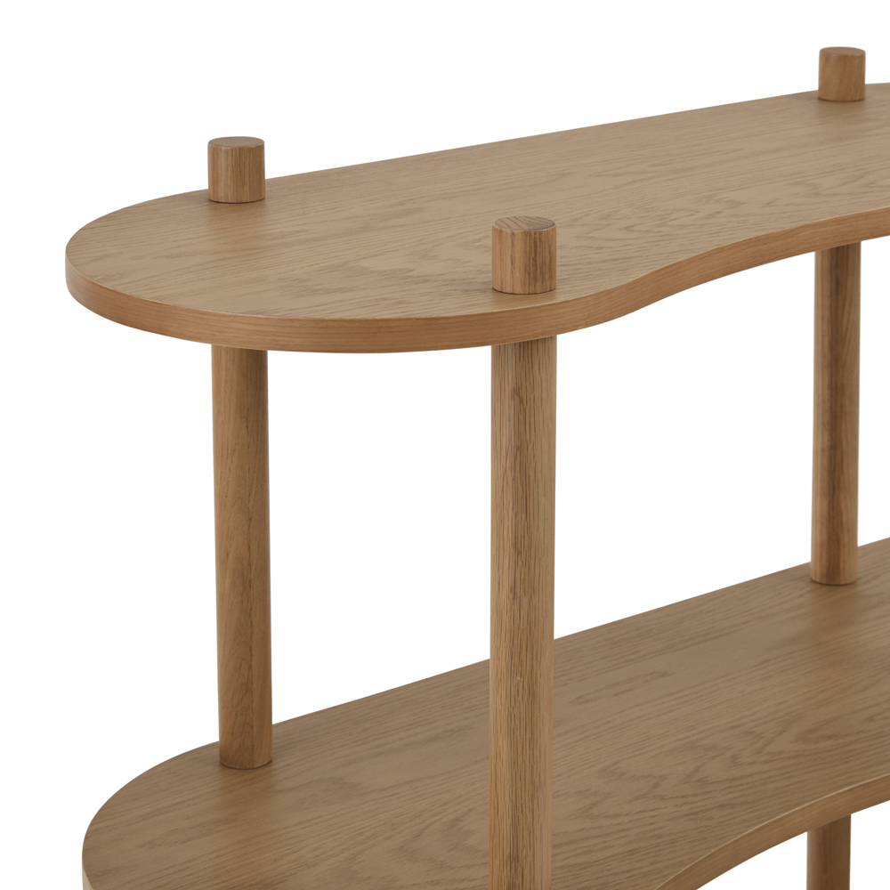 Mena Natural Wave Bookshelf | Adairs