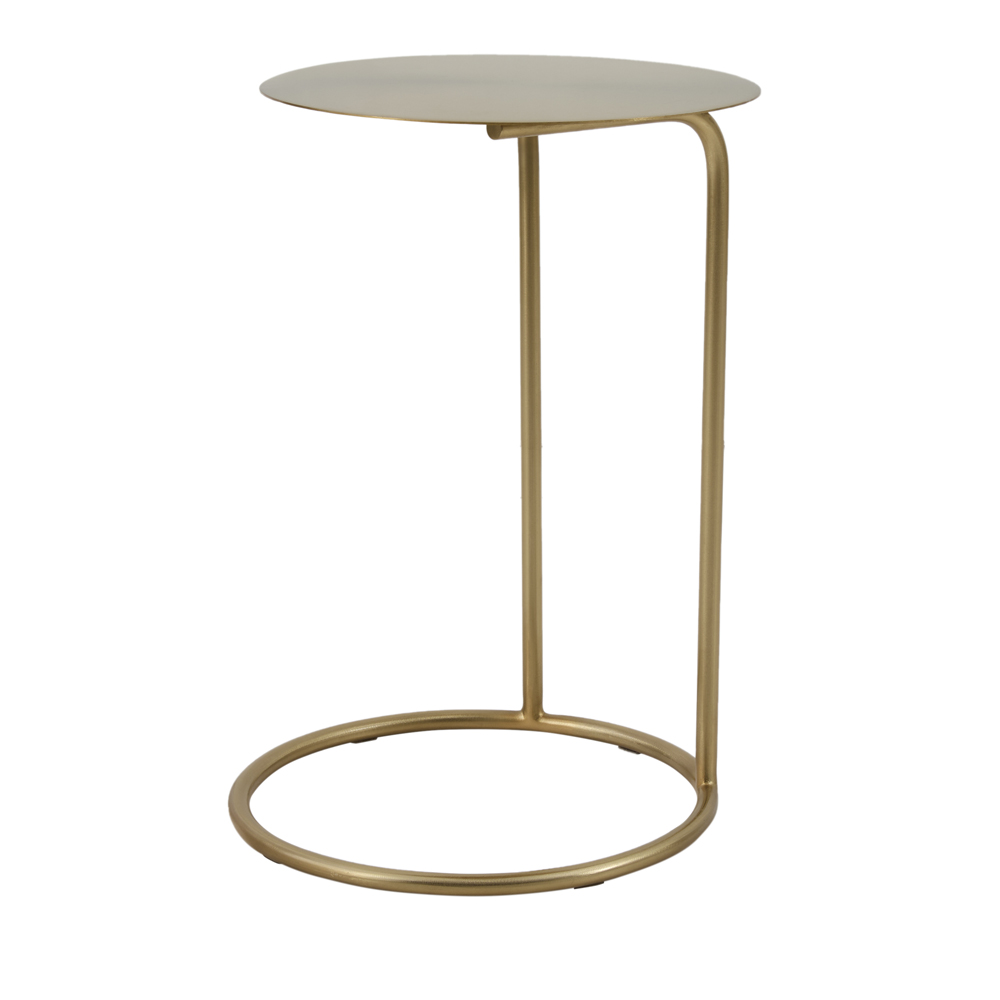 Gina Gold C Side Table | Adairs