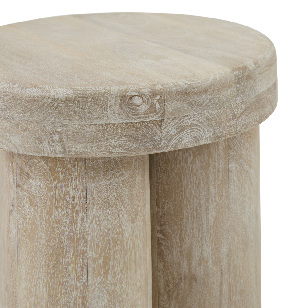 Barwon White Wash Side Table | Adairs
