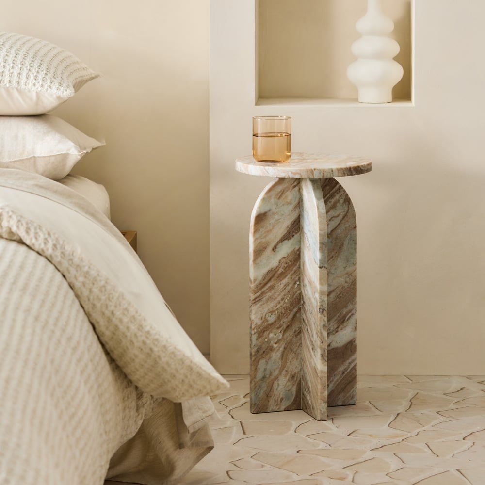 Toronto Marble Drinks Table | Adairs