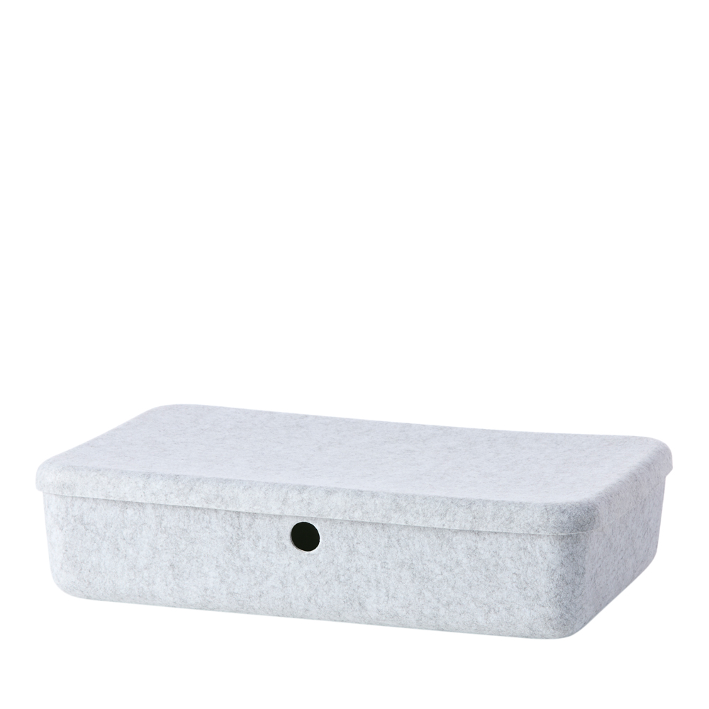 Osaka Grey Felt Underbed Storage Basket | Adairs