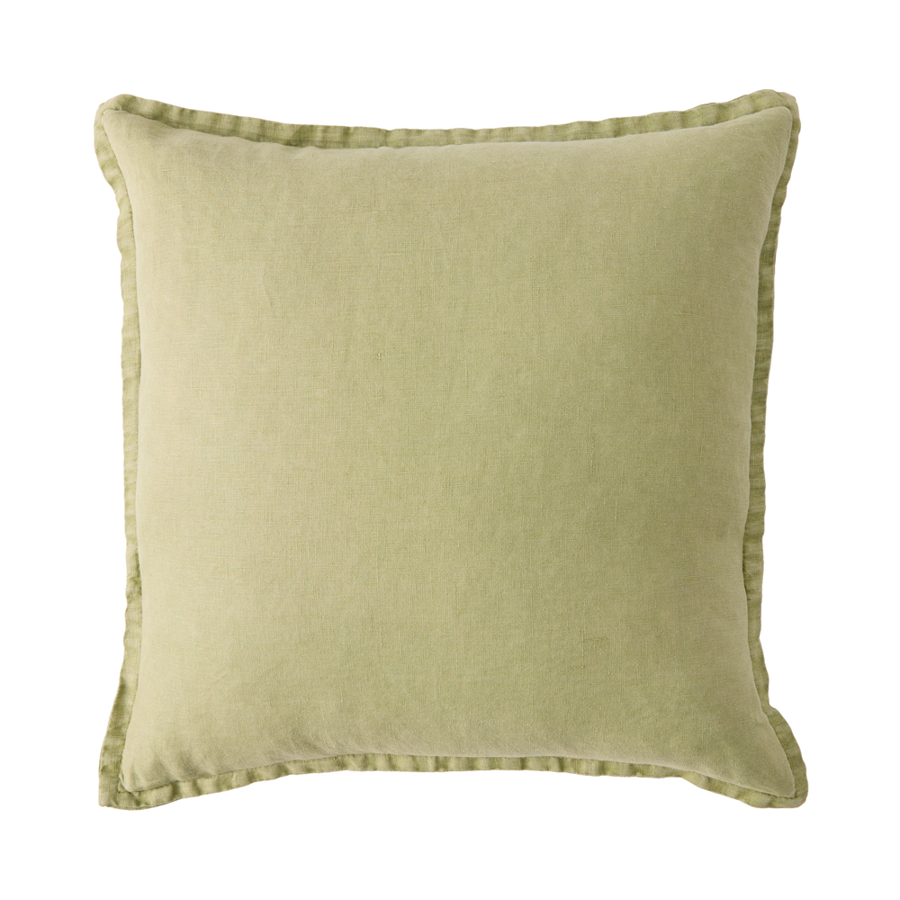 Belgian Pear Vintage Washed Linen Cushion | Adairs