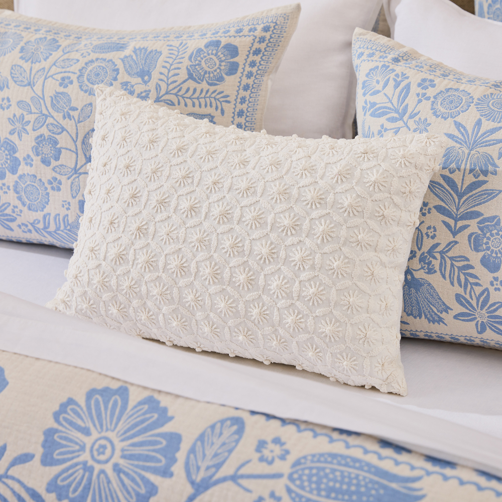 Mina White Cushion | Adairs