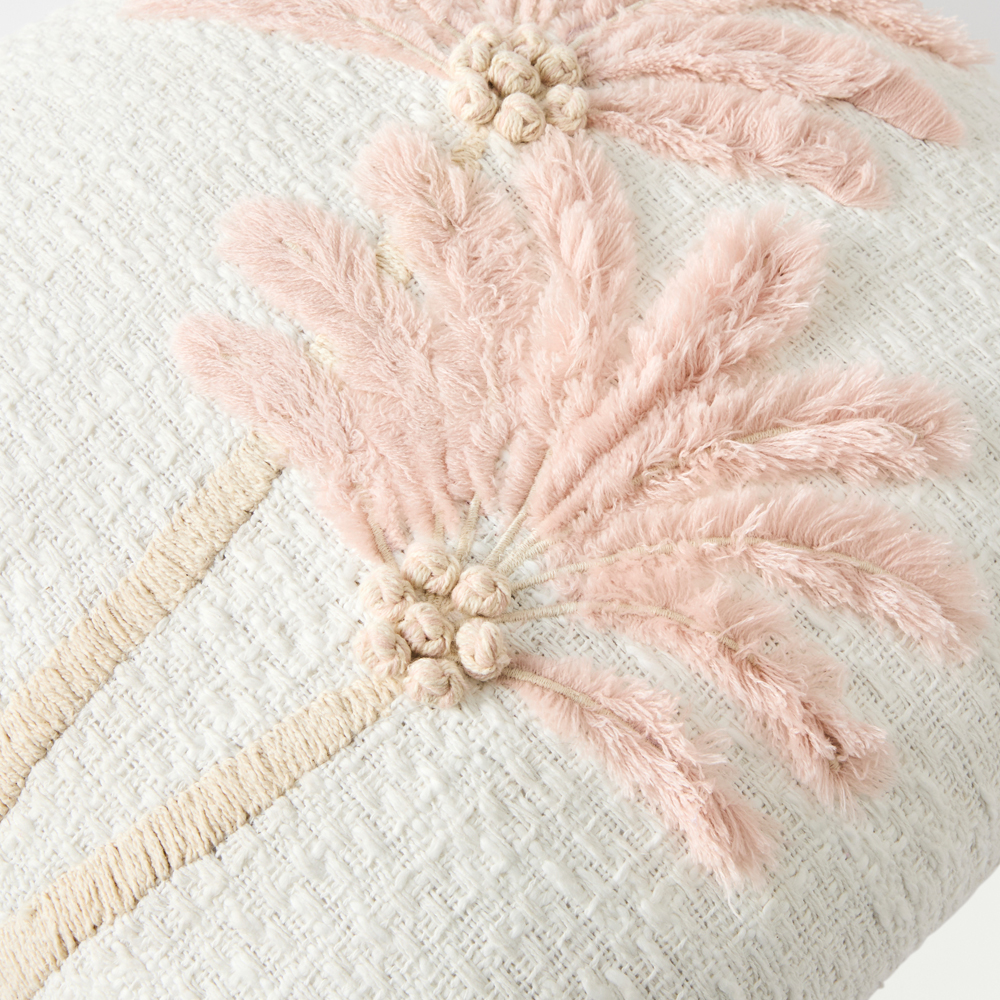 Falls Palm Pink Cushion | Adairs