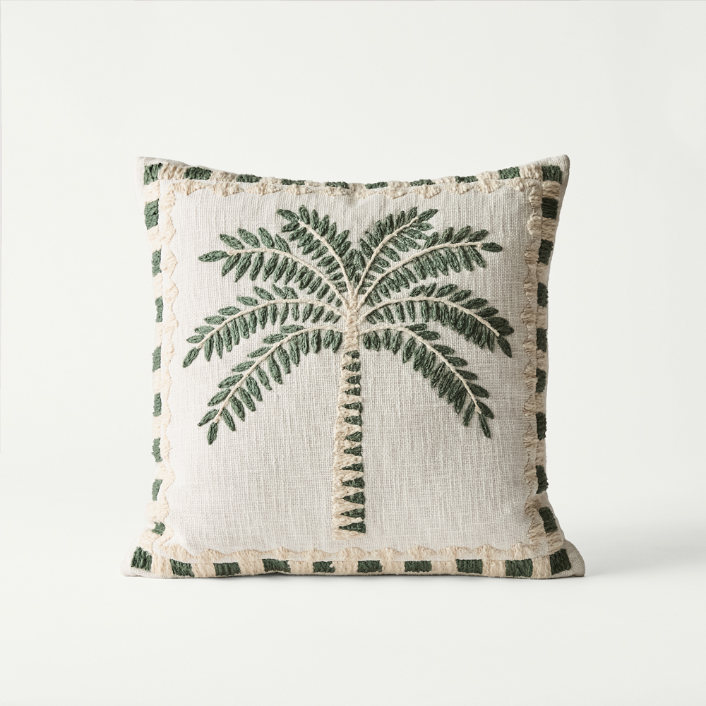 Kiki Palm Naturals Cushion | Adairs