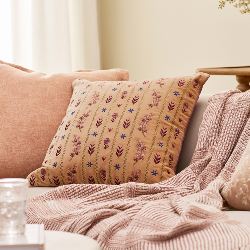 Annika Hazel Floral Cushion | Adairs