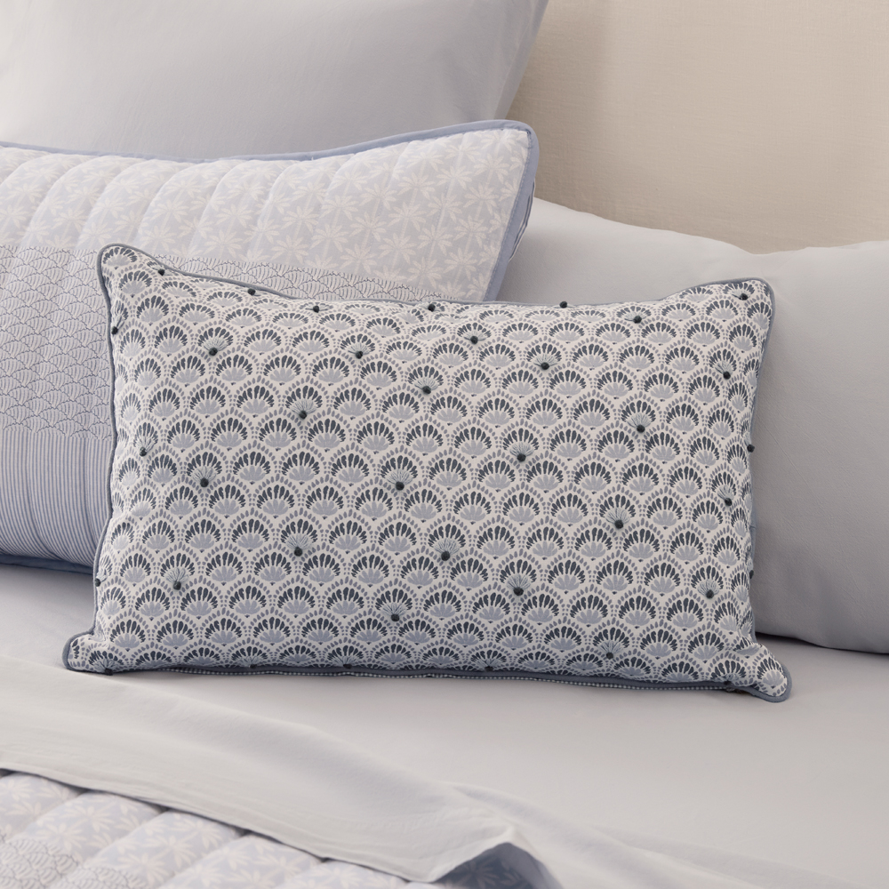 Elwood Blue Cushion | Adairs