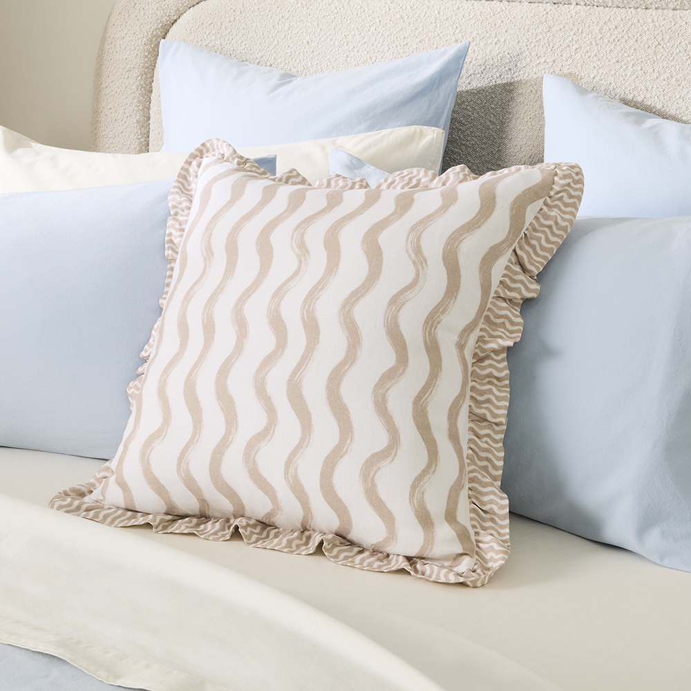 Mindi White & Natural Cushion | Adairs