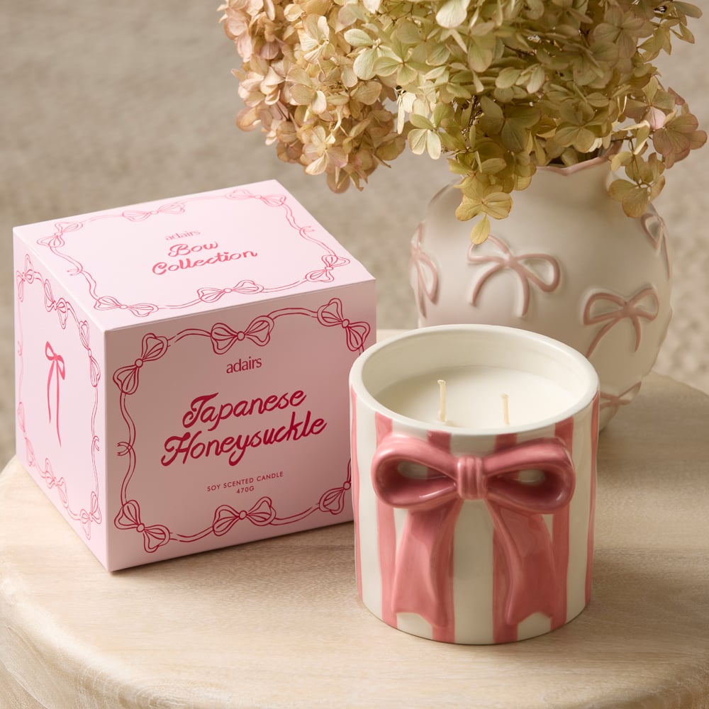 Bow Japanese Honeysuckle Candle 470g | Adairs