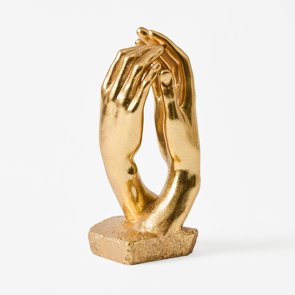 Grace Gold Hands Statue | Adairs