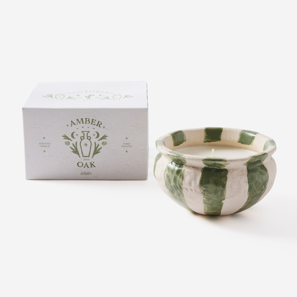 Santorini Amber & Oak Candle 300g | Adairs