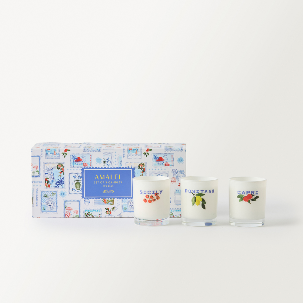Gift Set of 3 Amalfi Candles 90g | Adairs
