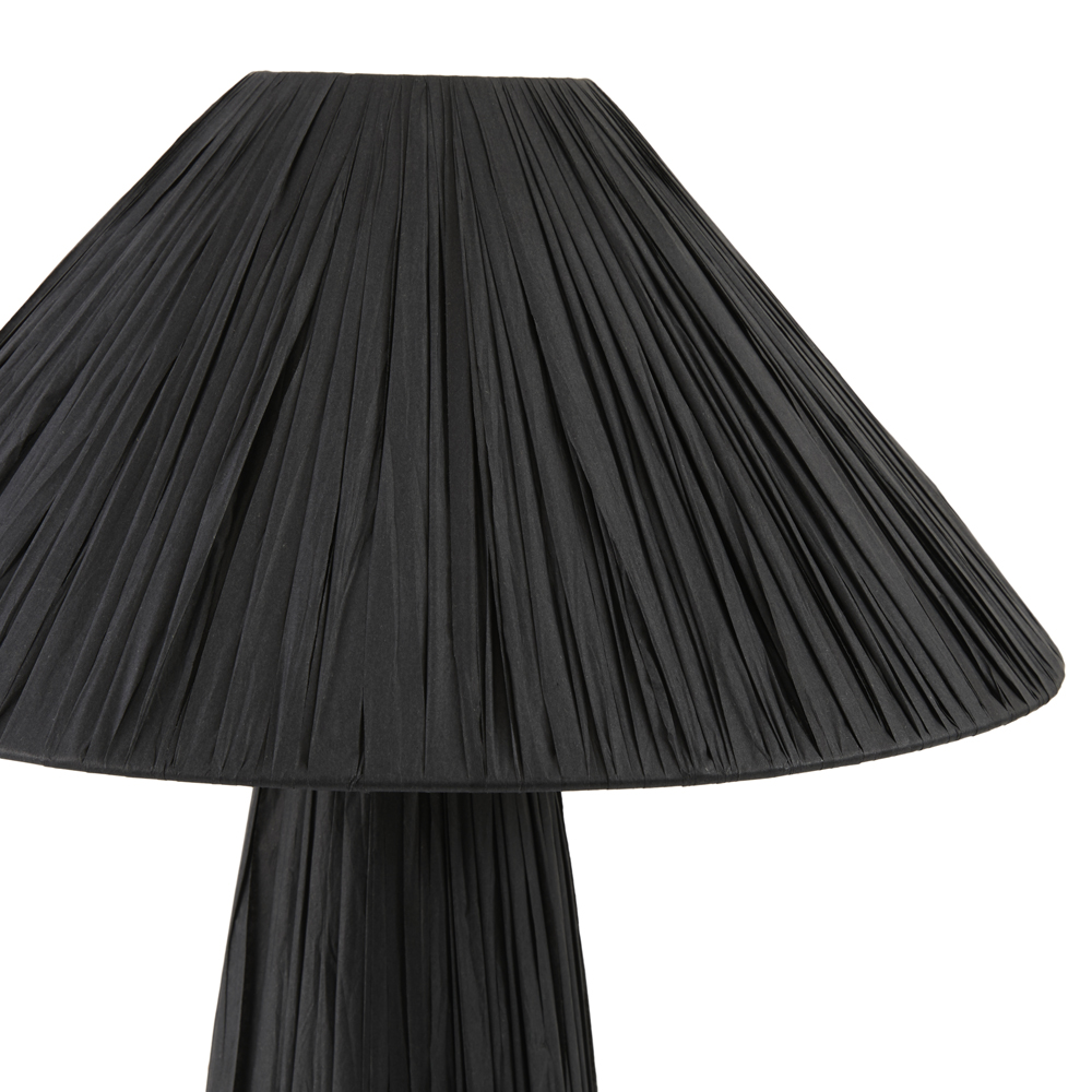 Paper Raffia Black Table Light | Adairs