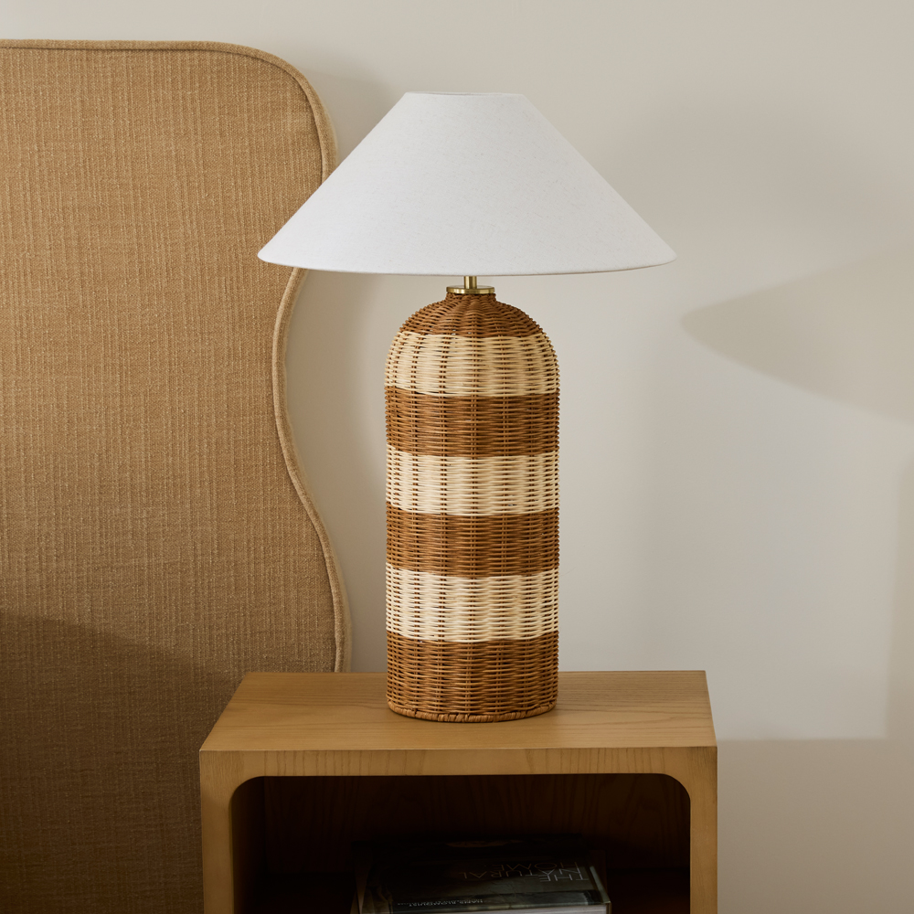 Savanah Vintage Stripe Table Light | Adairs