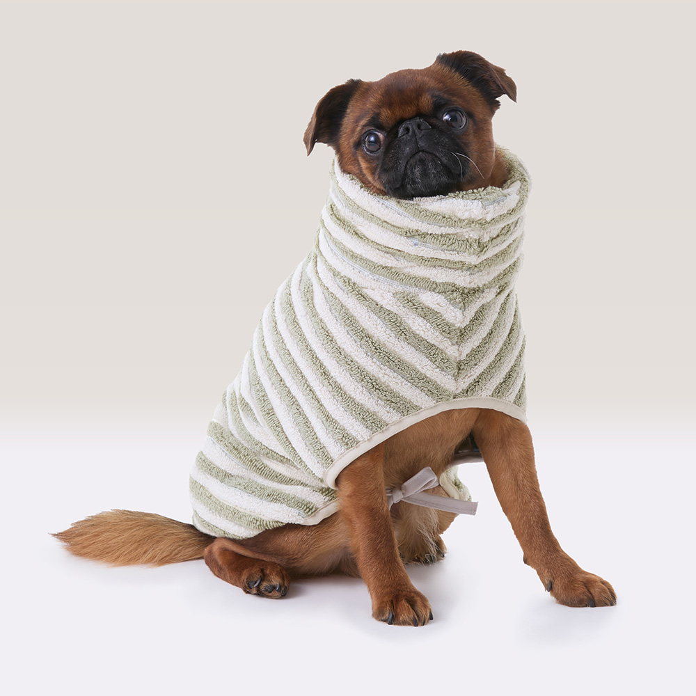 European Turkish Cotton Sophia Green Tea & French Blue Drying Jacket ...