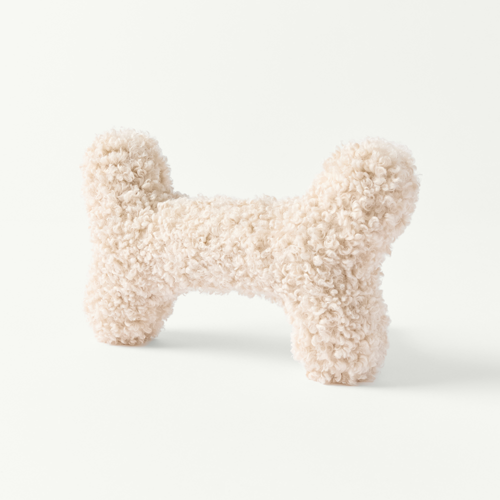 Bailey Natural Boucle Bone Pet Toy | Adairs