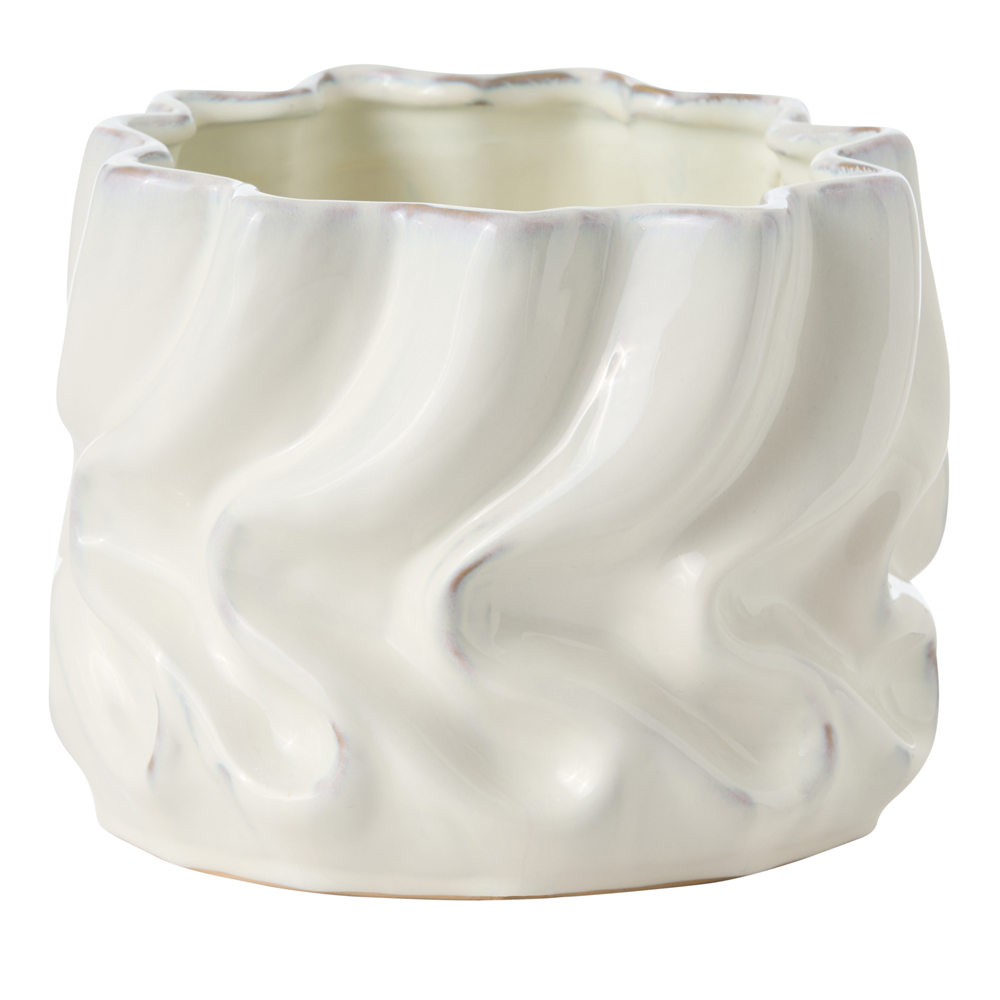 Swirl White Pot | Adairs