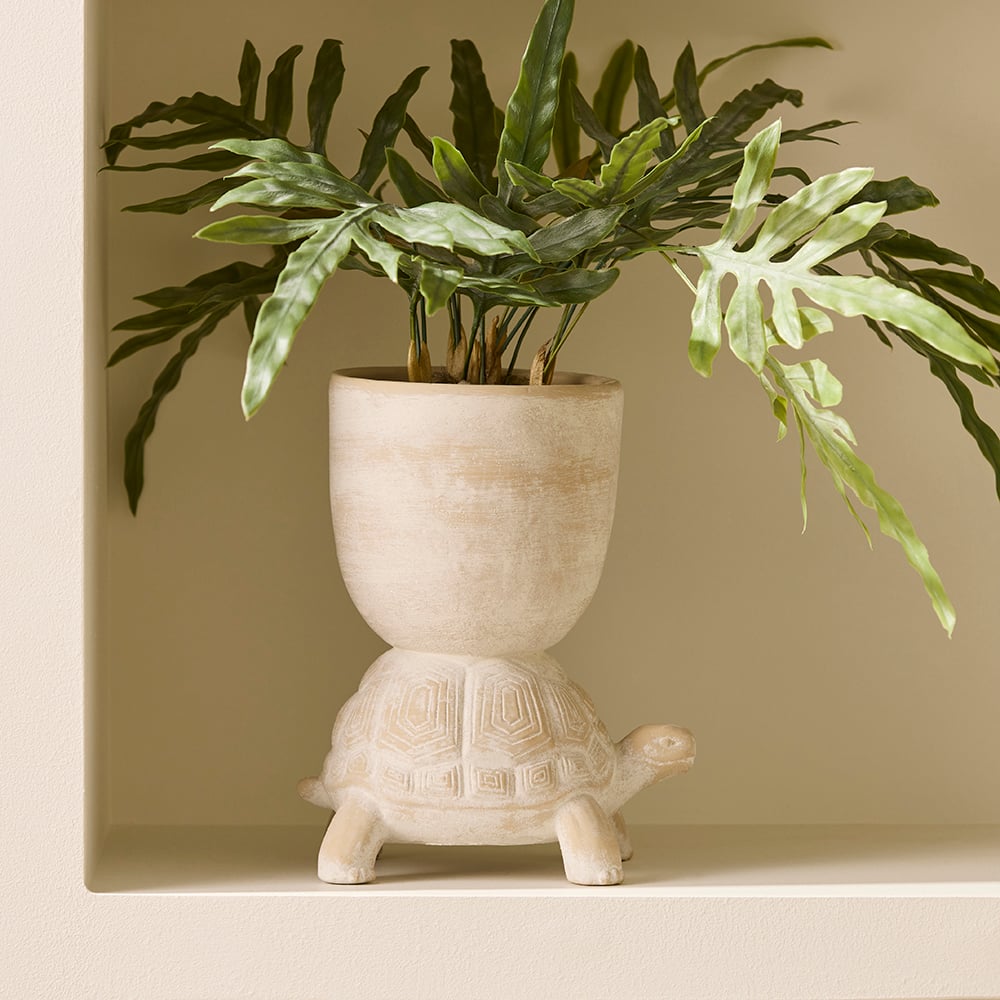 Tortoise Off White Large Pot | Adairs