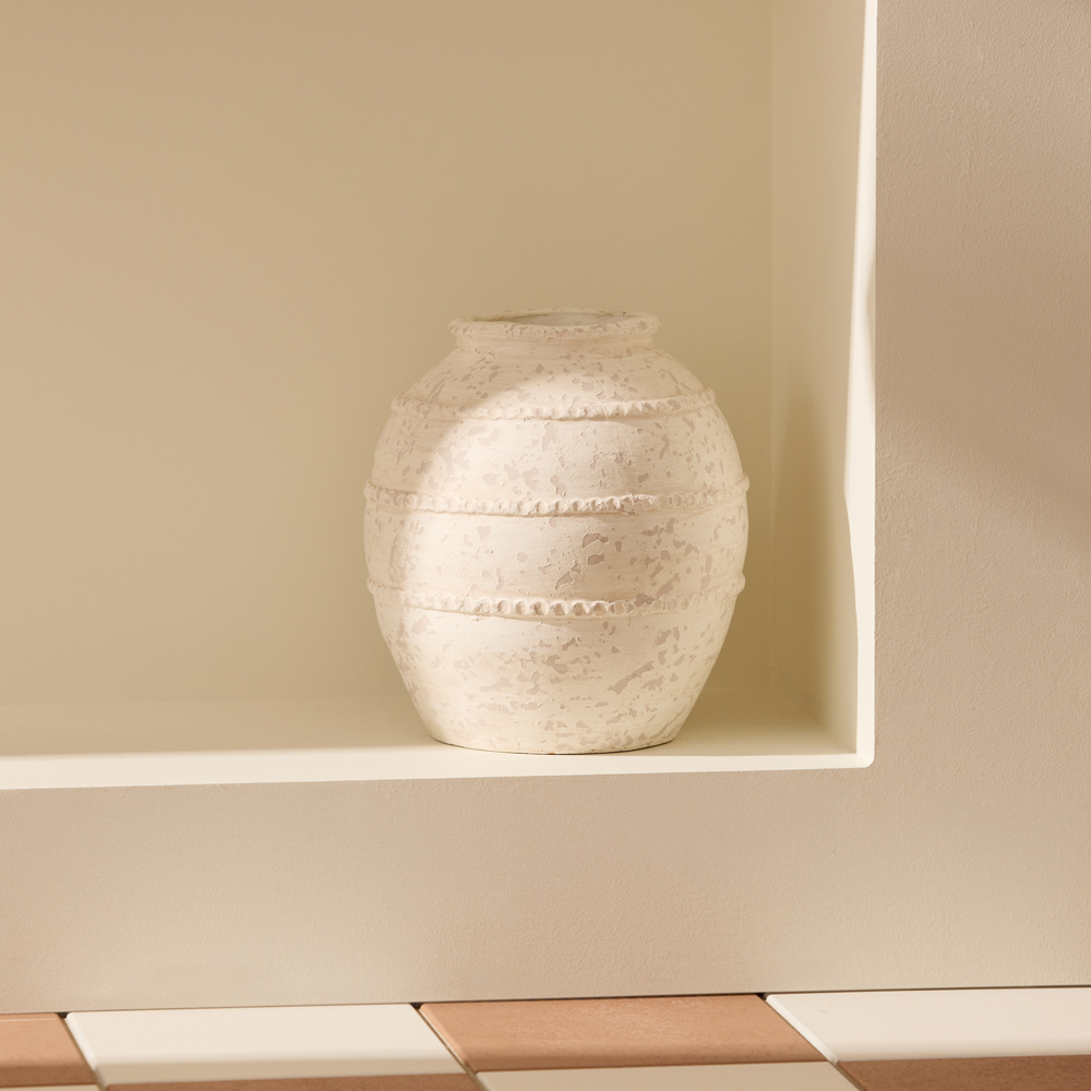 White Round Island Pot | Adairs