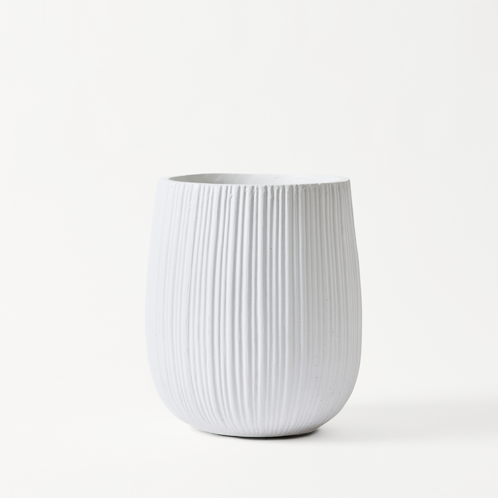 Woollahra White Large Pot | Adairs
