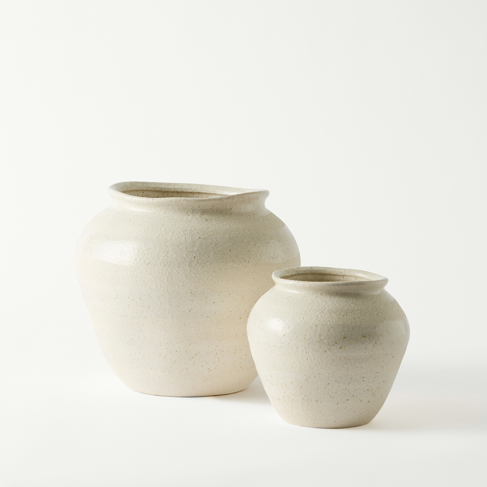 Santorini White Large Pot | Adairs