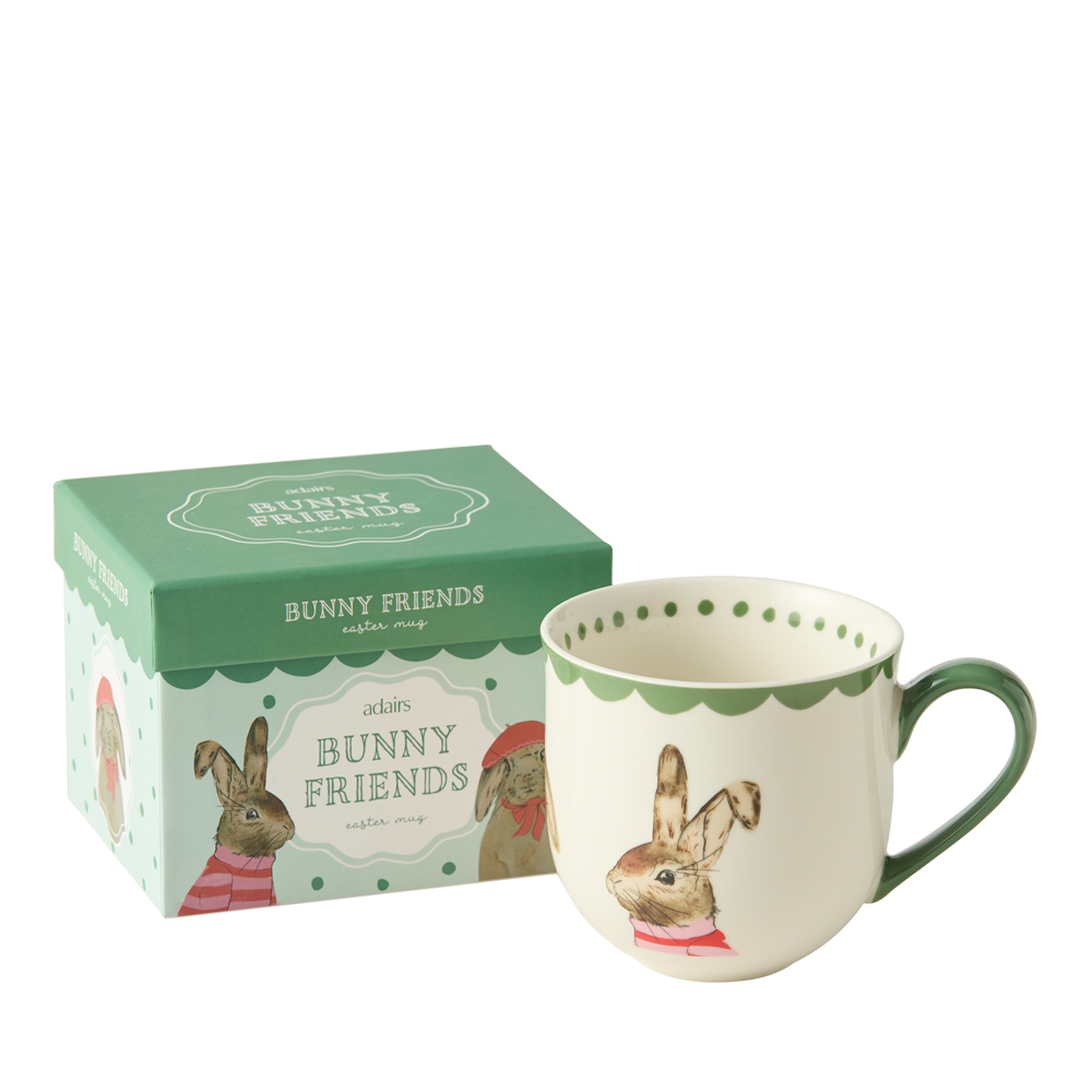 Bunny Friends Green Mug | Adairs