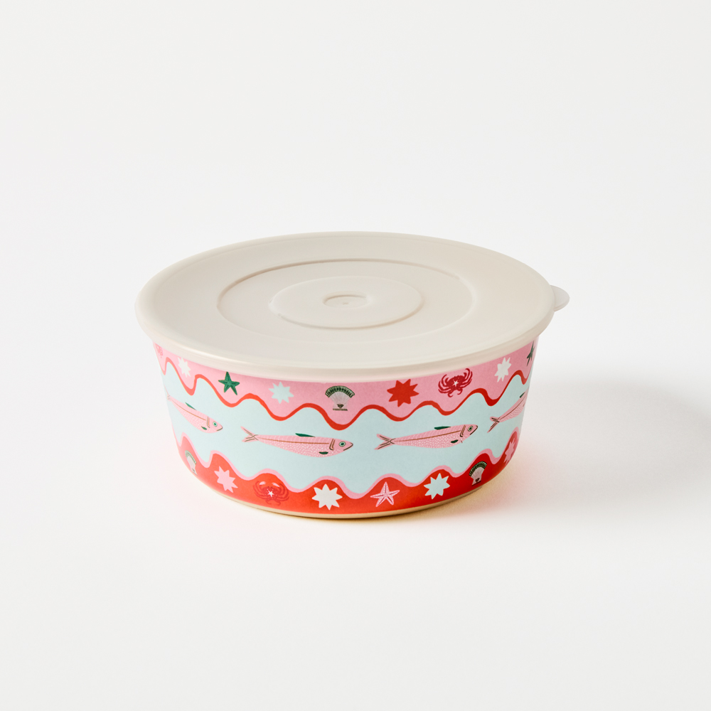 La Mer Coastal Lobster Melamine Containers Set of 3 | Adairs