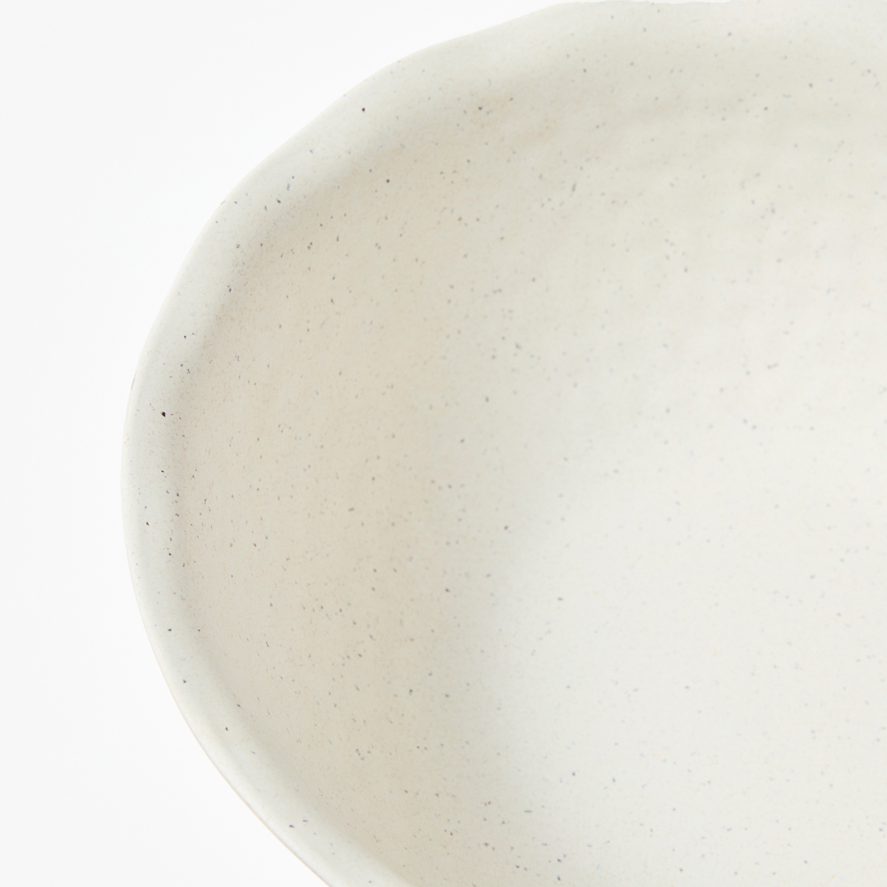 Catalina Ivory Bamboo Salad Bowl | Adairs