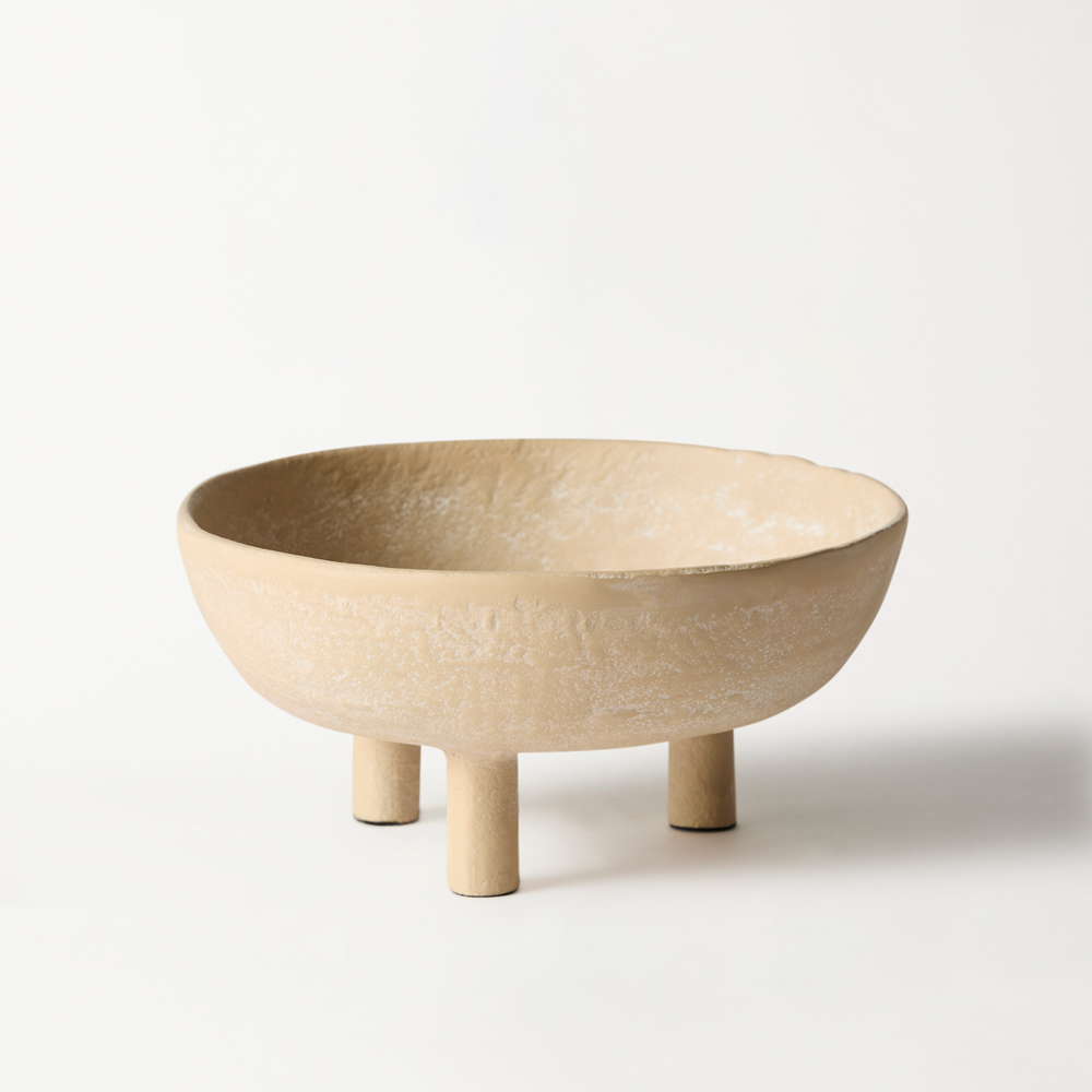 Laguna Beige Footed Bowl | Adairs