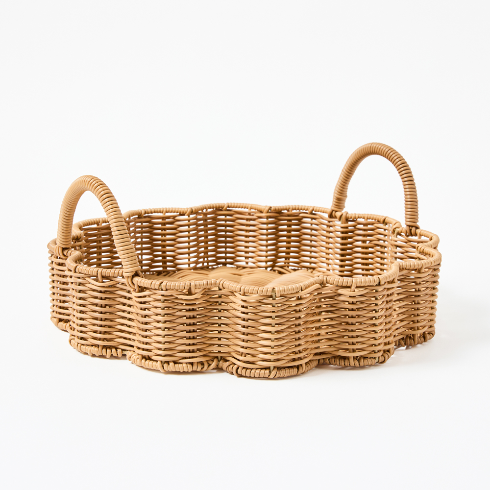 Santos Natural Round Tray | Adairs