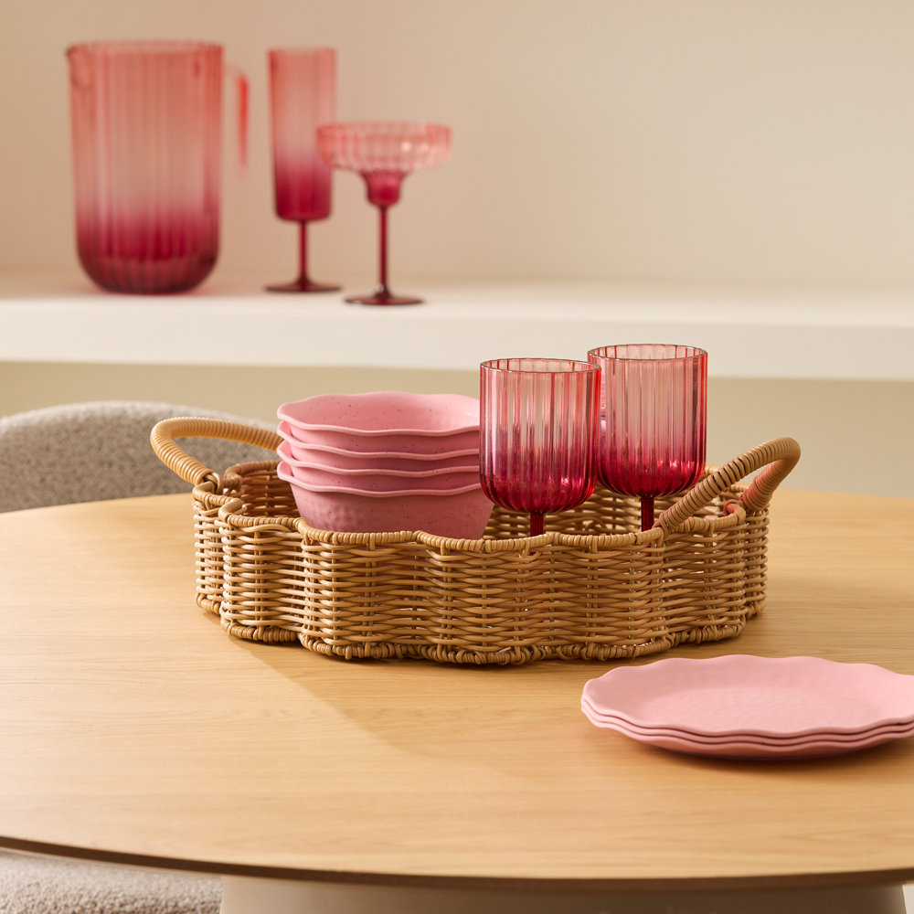 Santos Natural Round Tray | Adairs