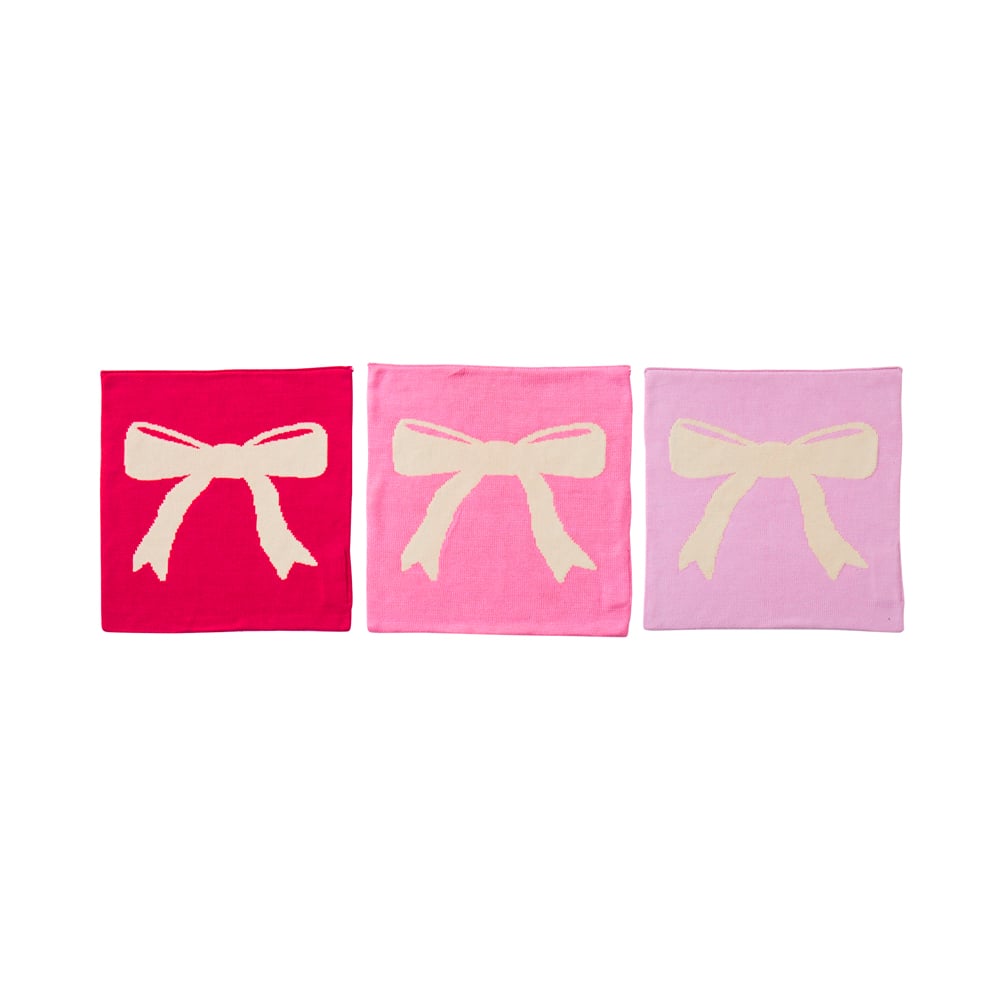 Dallas Bows Bamboo Knitted Washcloths Pack of 3 | Adairs