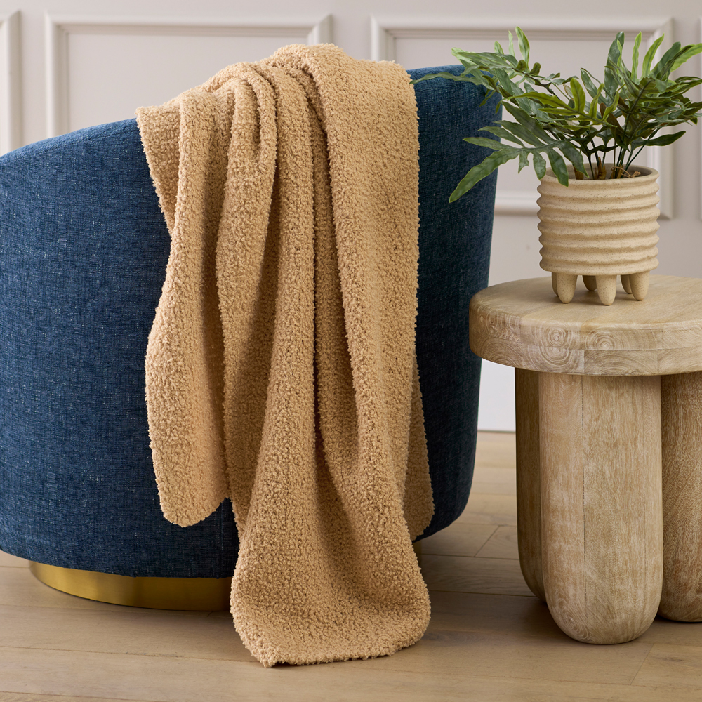 Manhattan Boucle Sesame Seed Throw | Adairs