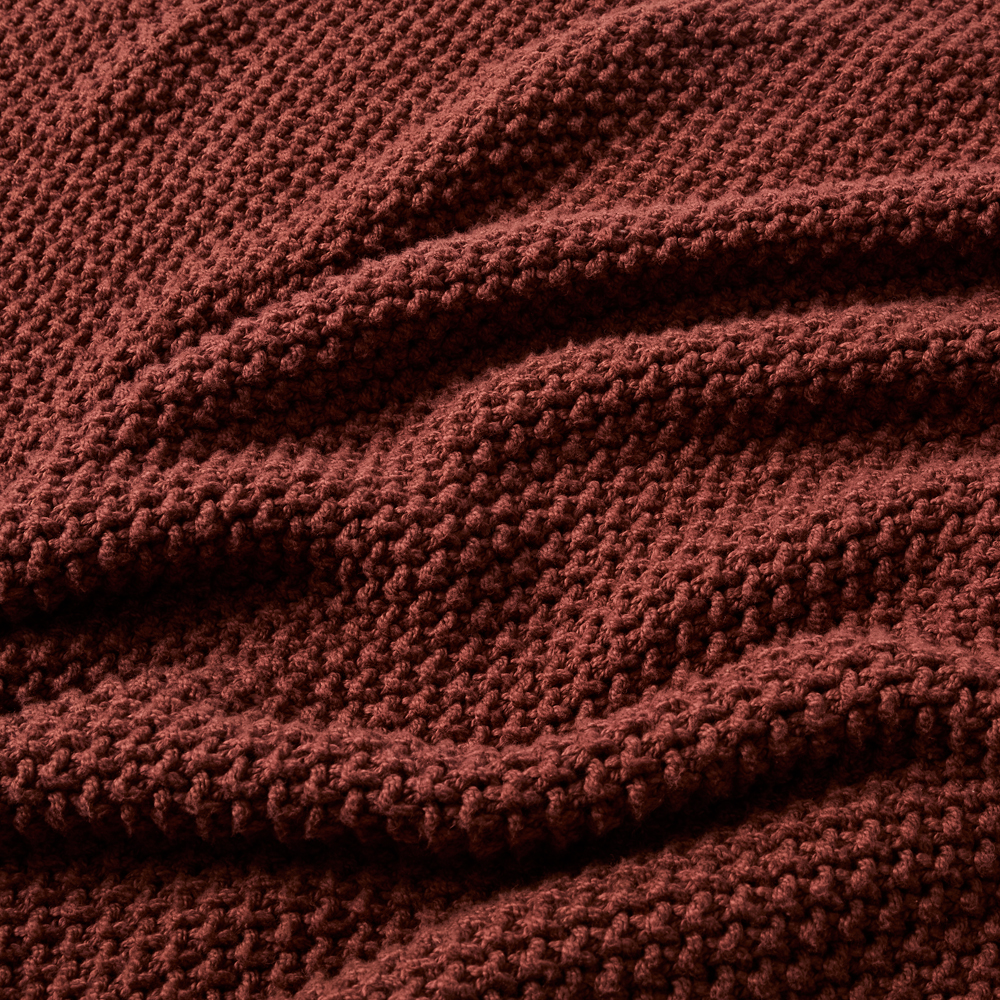 Hallstatt Cinnamon Chunky Knit Throw | Adairs