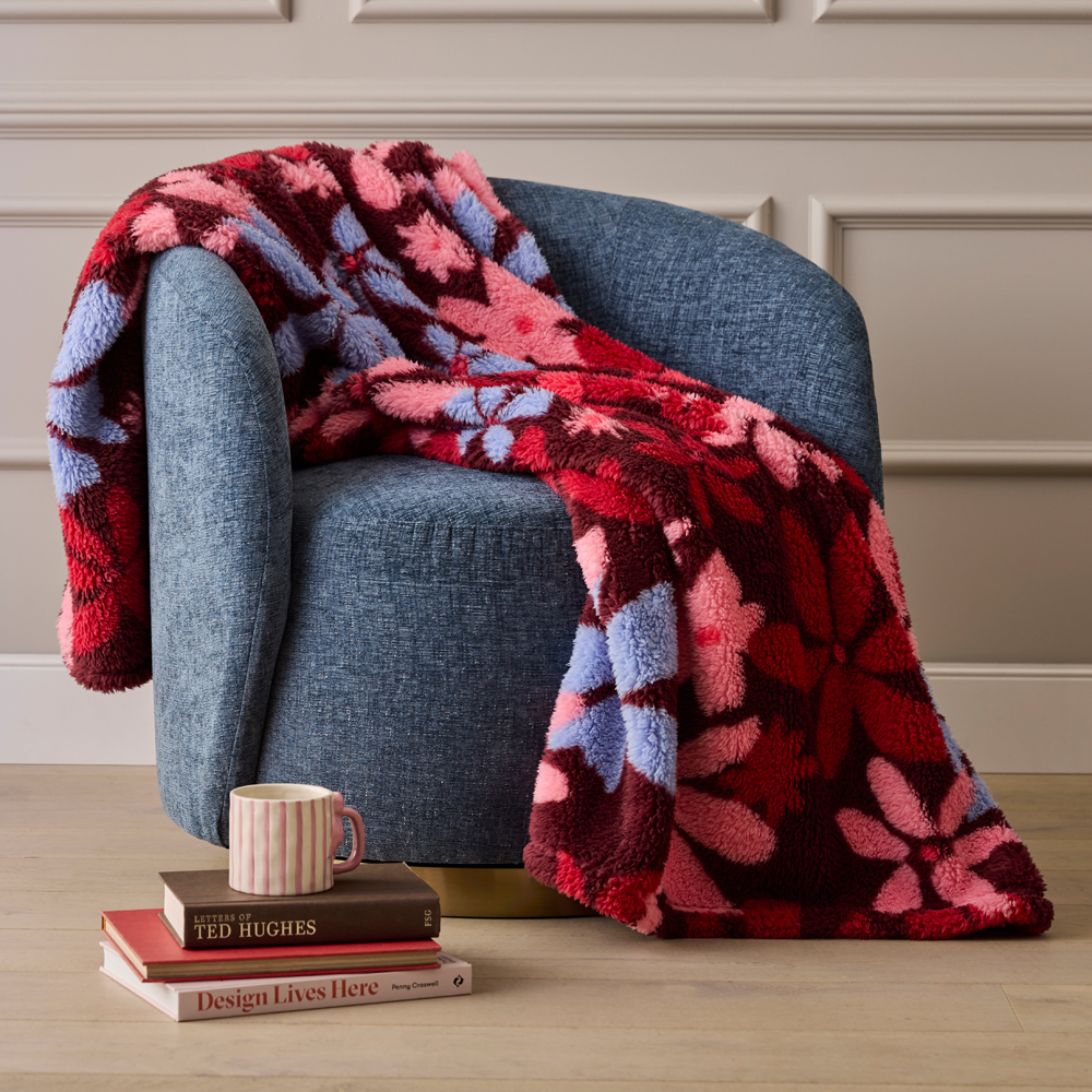 Cloud Adelaide Floral Pinks Throw | Adairs