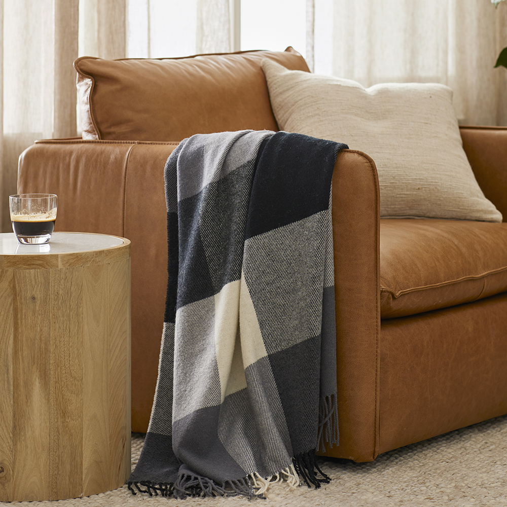 Holland Grey Wool Throw | Adairs