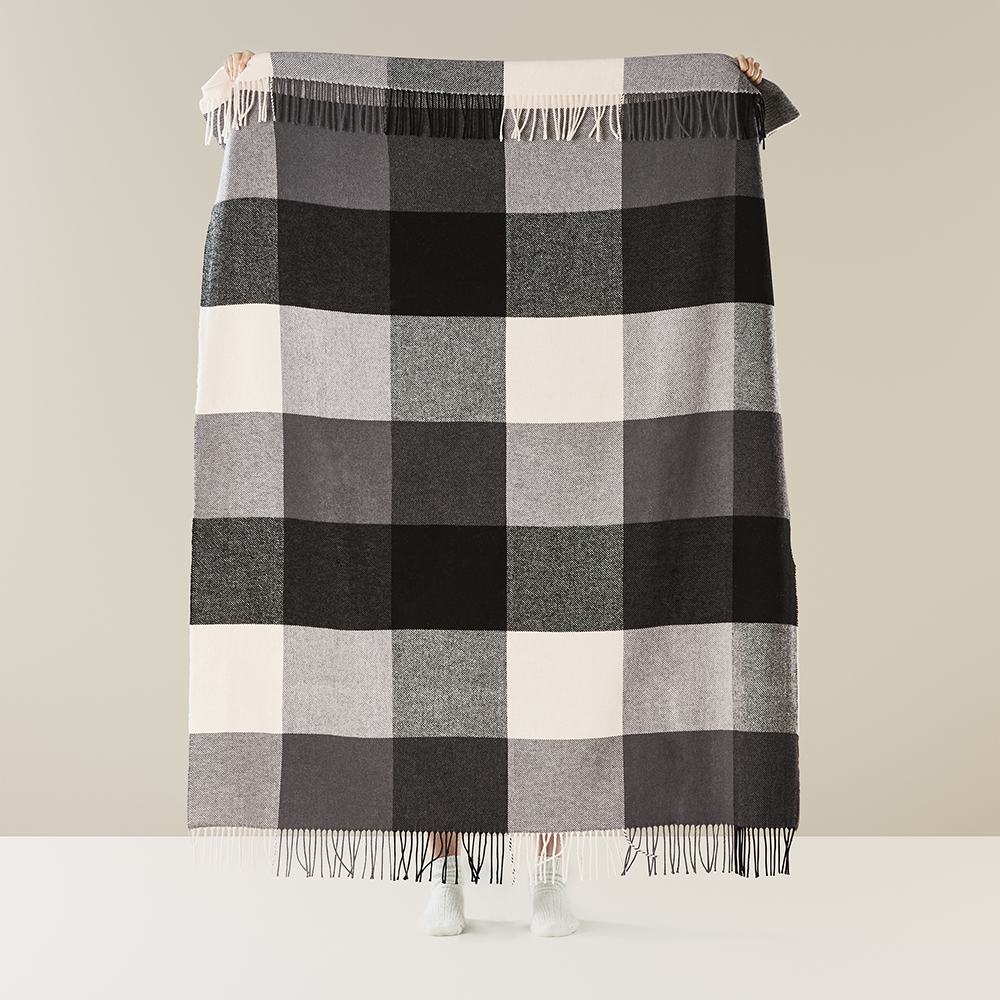 Holland Grey Wool Throw | Adairs