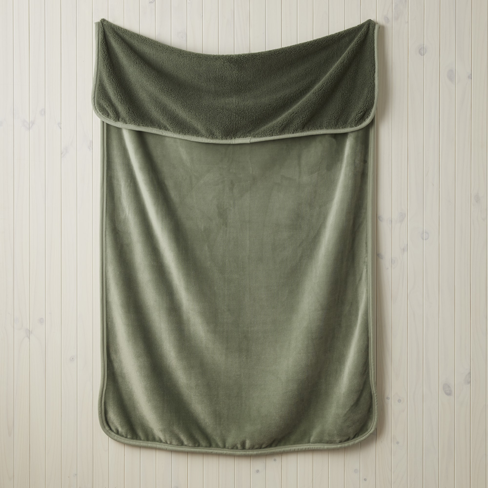 Sage Sherpa Throw | Adairs