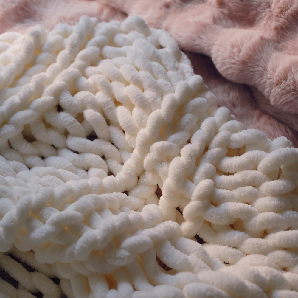 Belmont Natural Chunky Knit Throw | Adairs