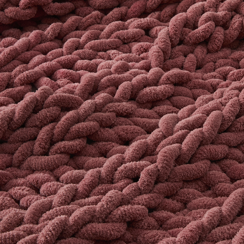 Belmont Rose Chunky Knit Throw | Adairs
