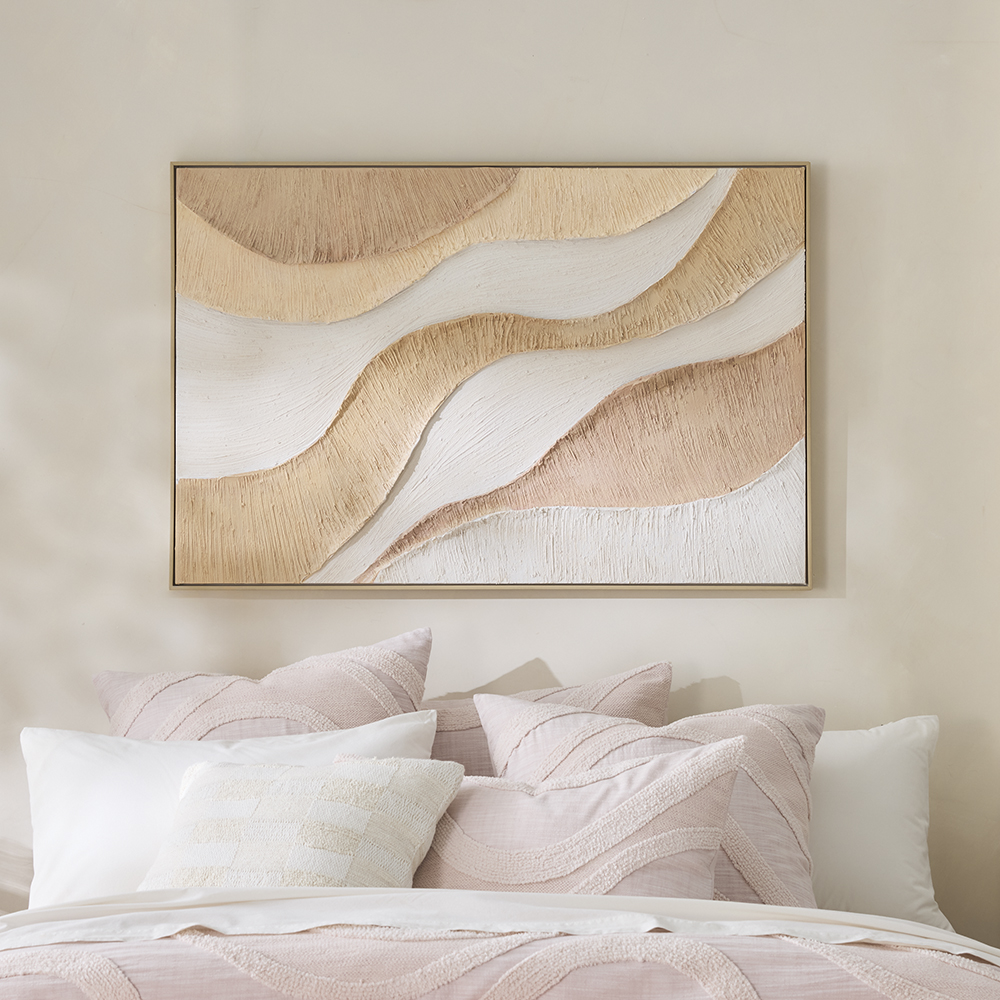 Moma Wave Natural Canvas | Adairs