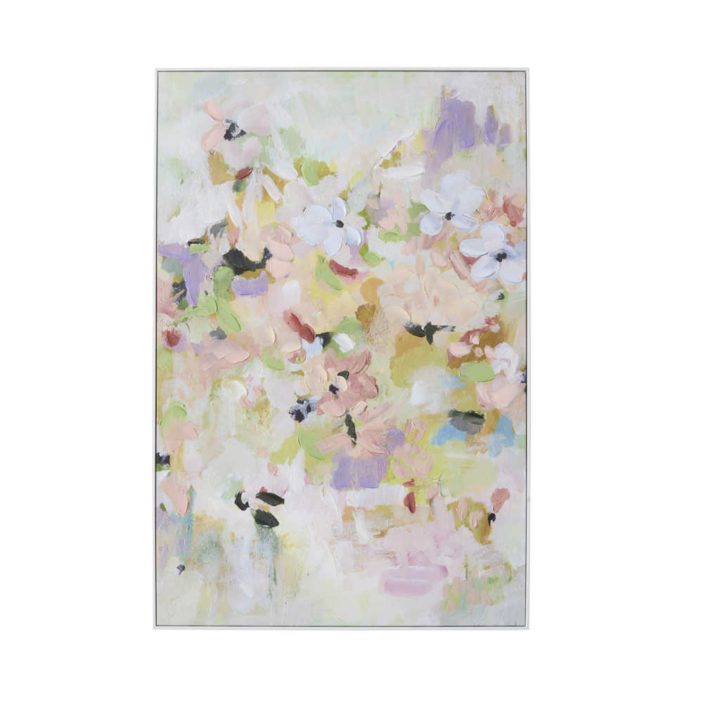 Wild Bloom Abstract Flora Canvas | Adairs