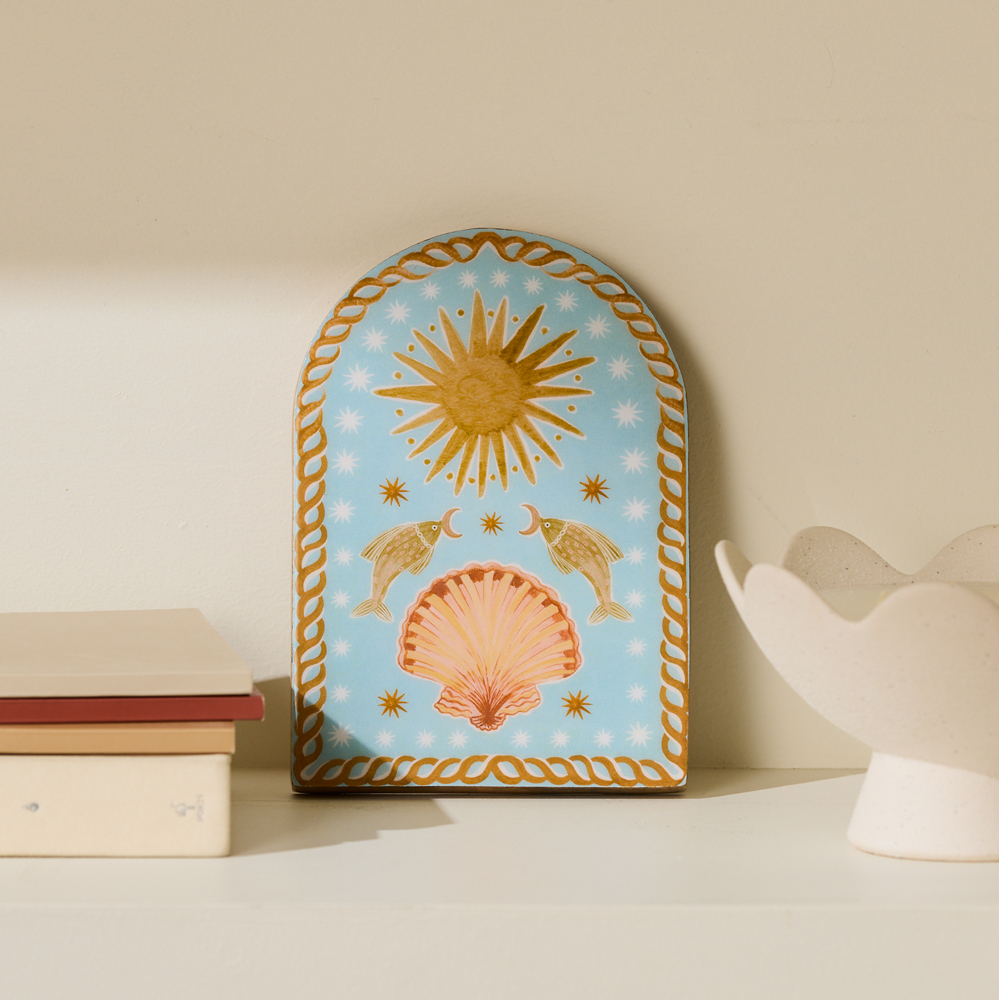 Sirena Shells Arch Timber Wall Art | Adairs
